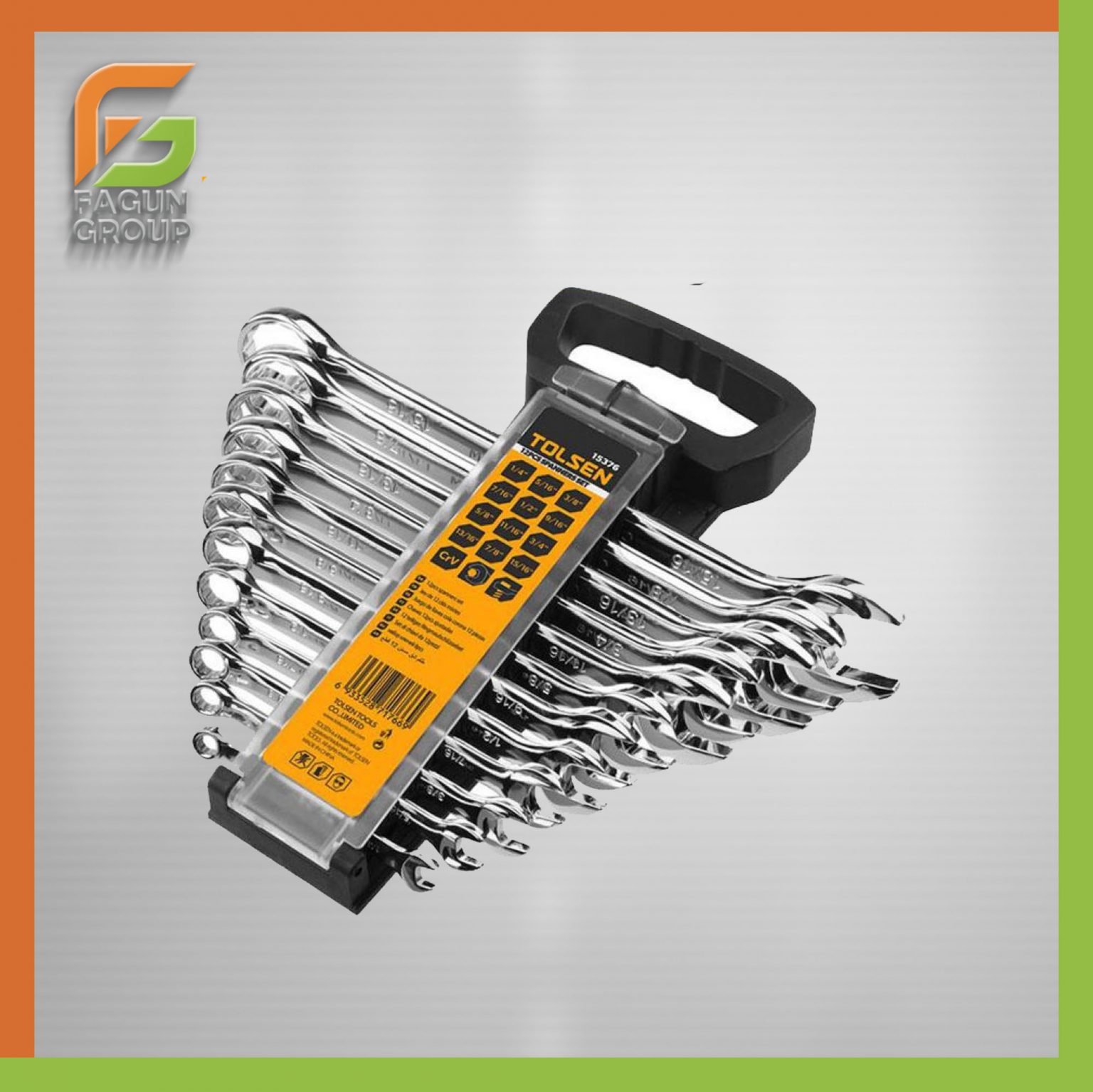 12PCS COMBINATION SPANNERS SET (INCH) - Group