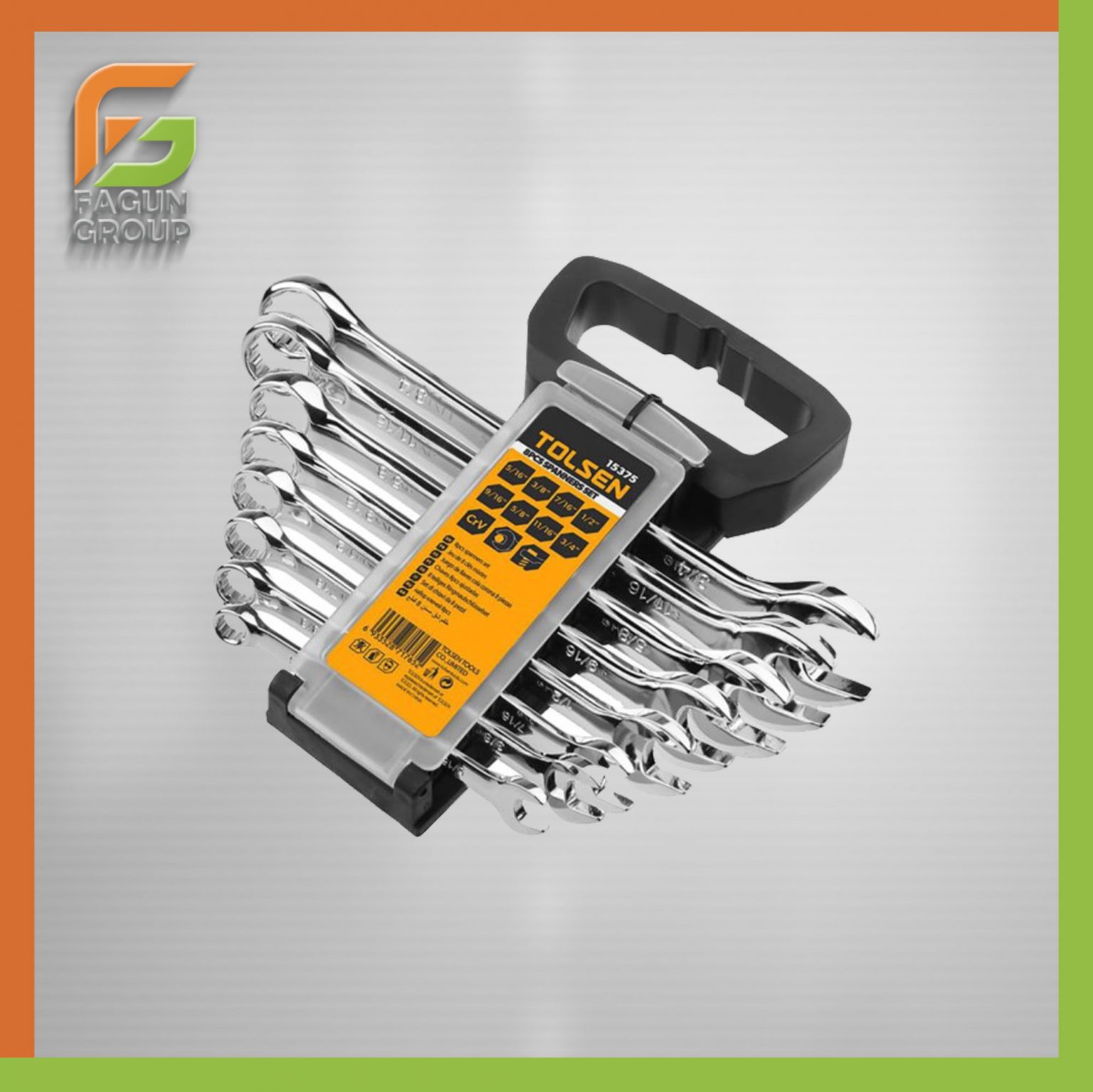 8PCS COMBINATION SPANNERS SET (INCH) - Group